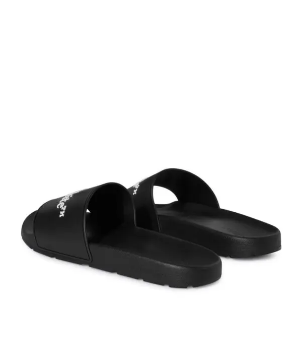Off-White Logo-print Slides - Black