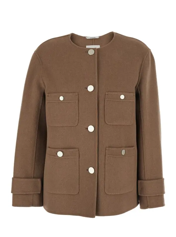 Max Mara Alba Cropped Jacket - Camel