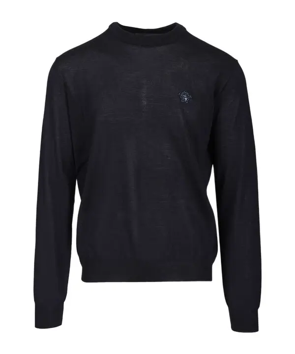 Versace Medusa Embroidered Crewneck Jumper