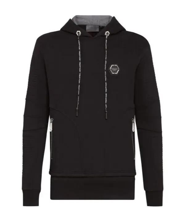Philipp Plein Logo Detail Hooded Sweatshirt