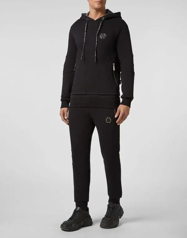 Philipp Plein Logo Detail Hooded Sweatshirt