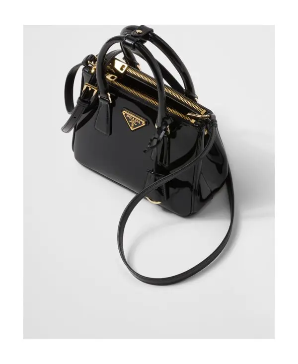 Prada Galleria Mini Handbag With Triangle Logo