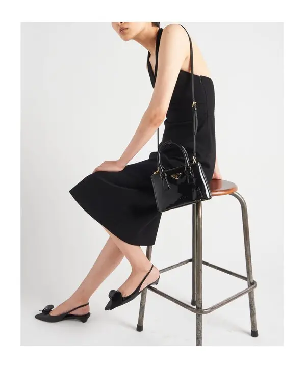 Prada Galleria Mini Handbag With Triangle Logo