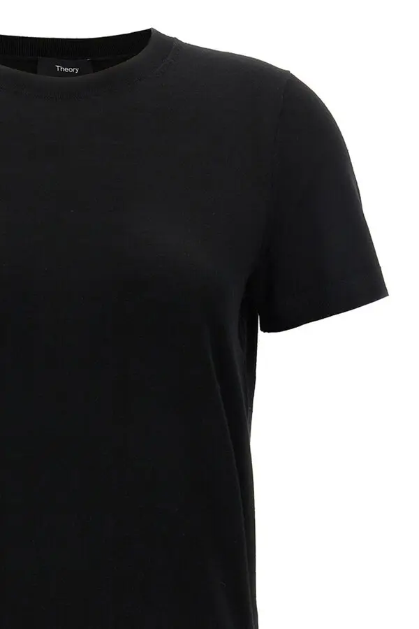 Theory Crew Neck Short Sleeve Knitted Top