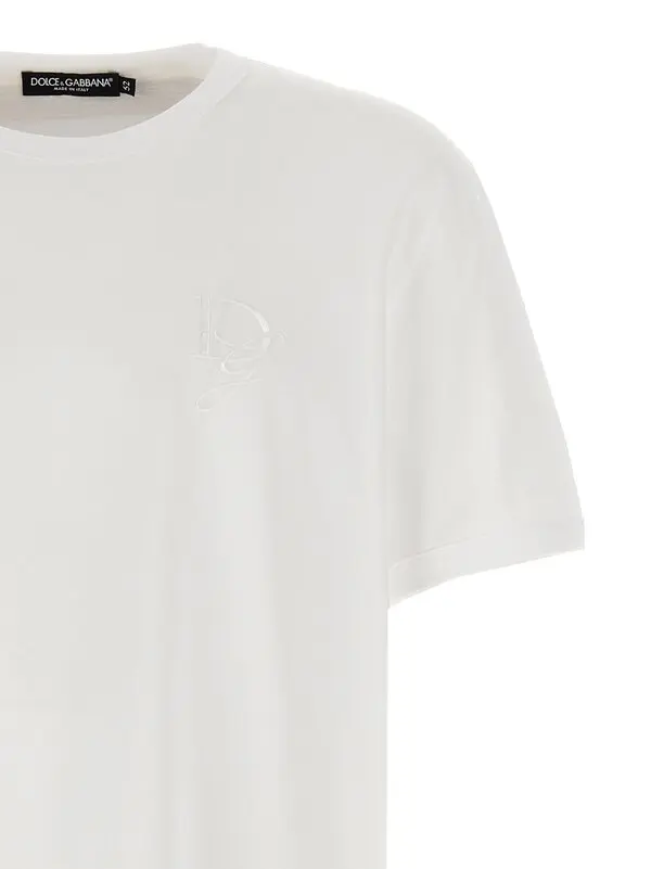 Dolce & Gabbana Dolce Gabbana Logo Embroidered Crewneck T-shirt