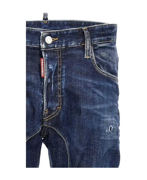 Dsquared2 Distressed Skinny Jeans - Blue