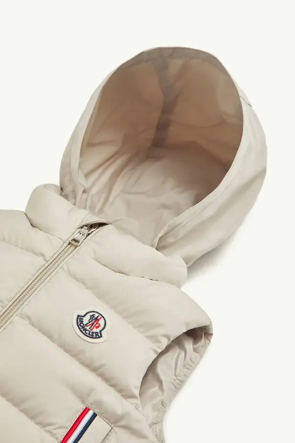 Moncler Padded Vest With Tricolor Trim