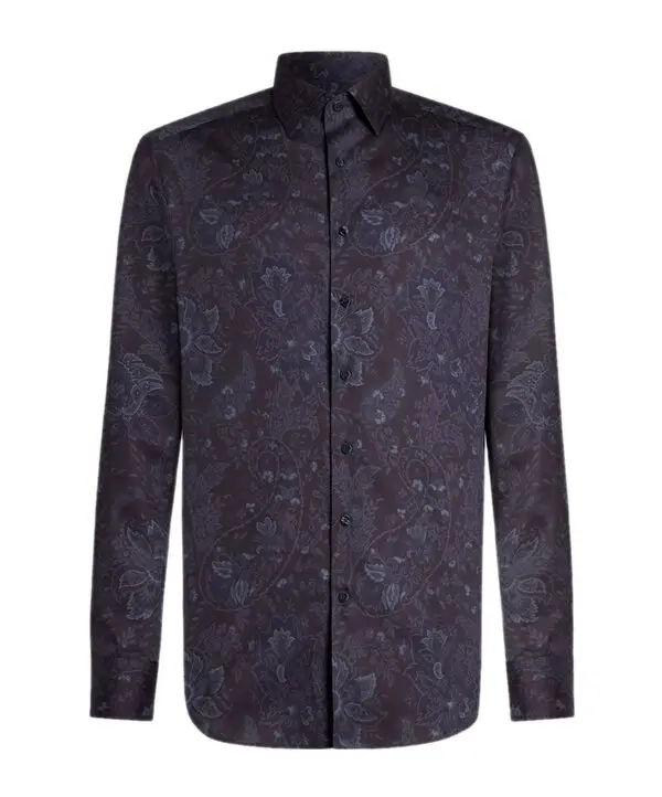 Etro Allover Floral Printed Long-sleeved Shirt
