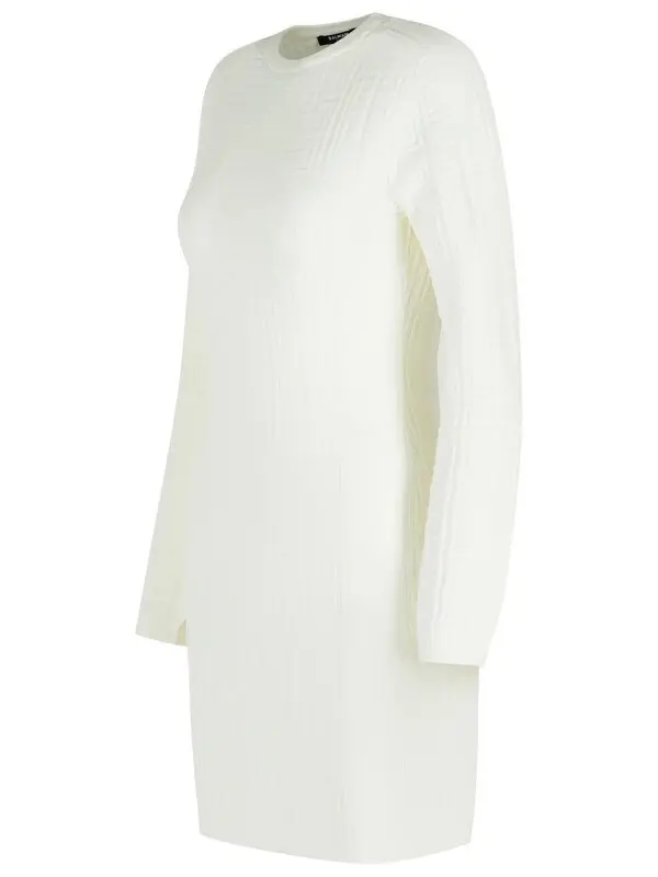 Balmain Monogram Knitted Mini Dress