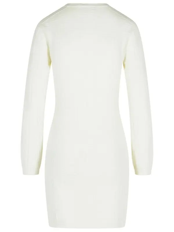 Balmain Monogram Knitted Mini Dress