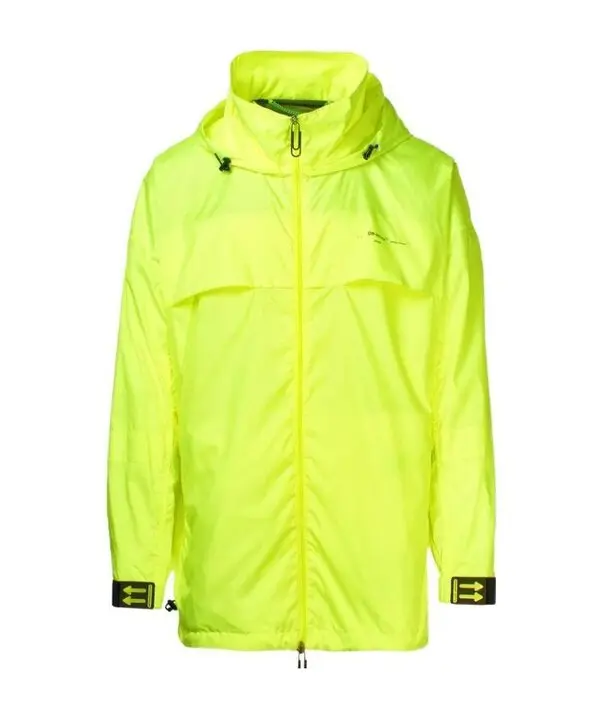 Off-White Hooded Lightweight Jacket - Yellow