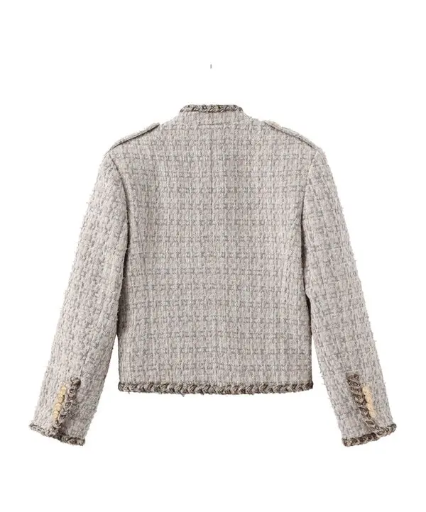 Marissa Chiara Stand Collar Lace Jacket