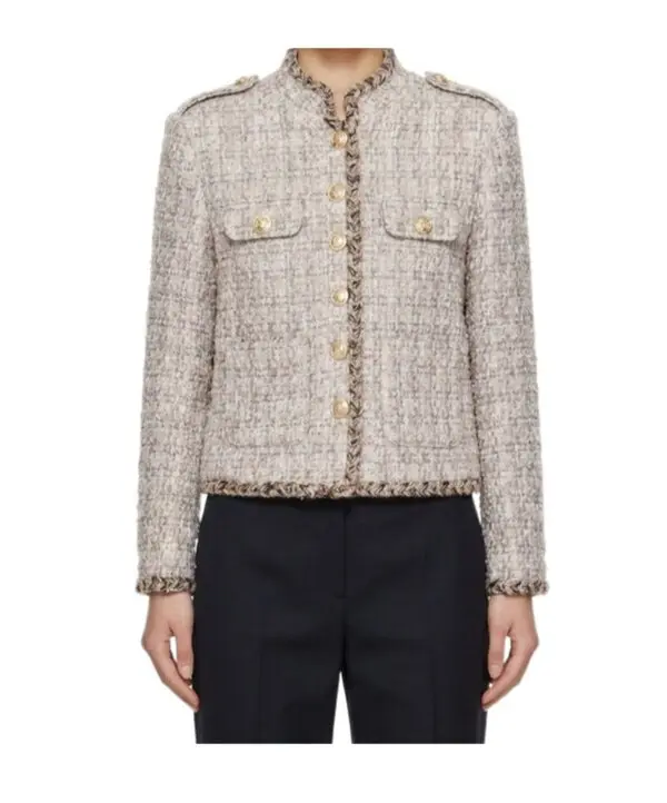 Marissa Chiara Stand Collar Lace Jacket