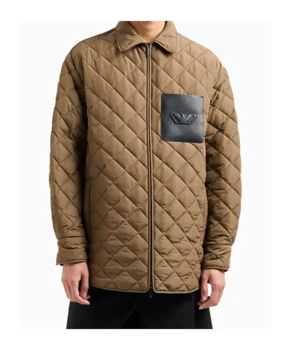 Emporio Armani Quilted Logo-embossed Jacket