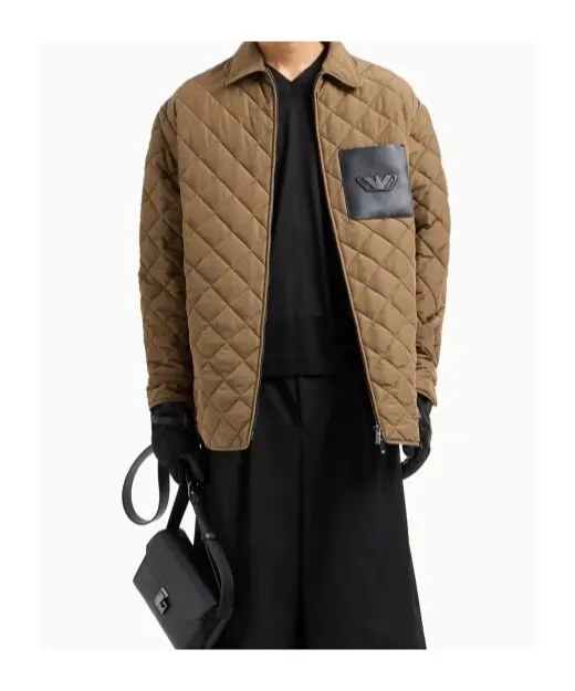 Emporio Armani Quilted Logo-embossed Jacket