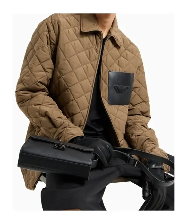 Emporio Armani Quilted Logo-embossed Jacket