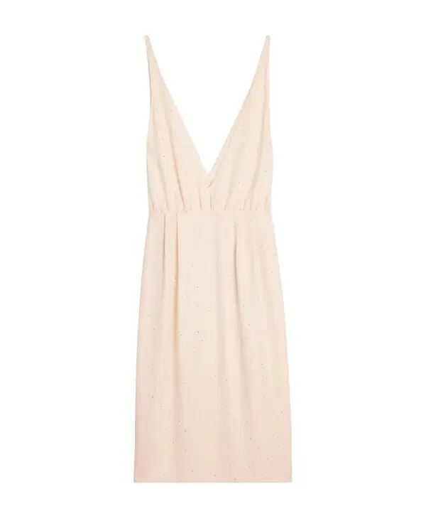 Celine Minimal Draped Dress In Viscose Sabl