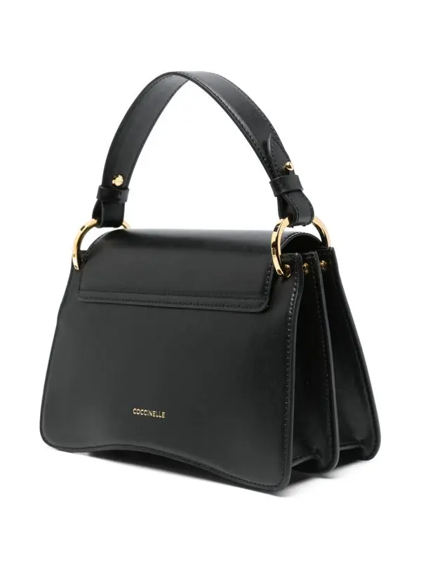 COCCINELLE C-me Foldover Top Tote Bag - Black