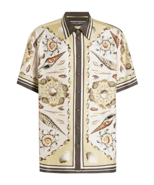 Dolce & Gabbana Dolce Gabbana Shell Printed Short-sleeved Shirt