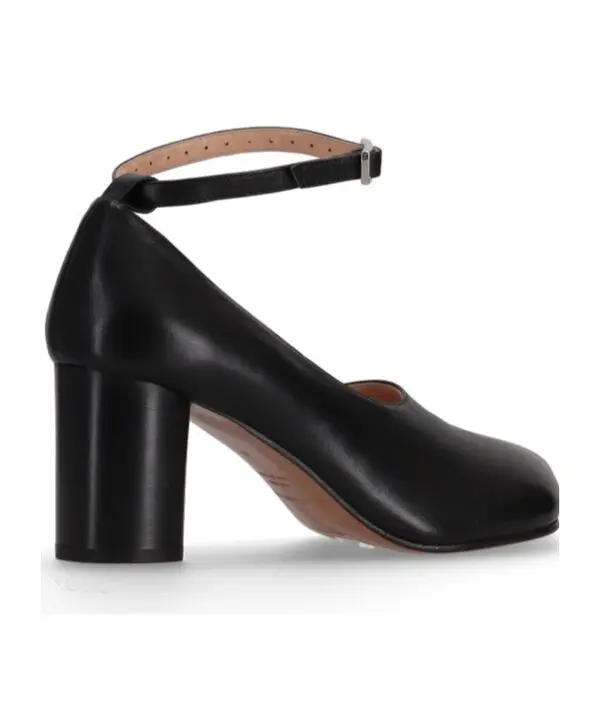 NICCOLO PASQUALETTI Obliqua Block Heel Pumps - Black