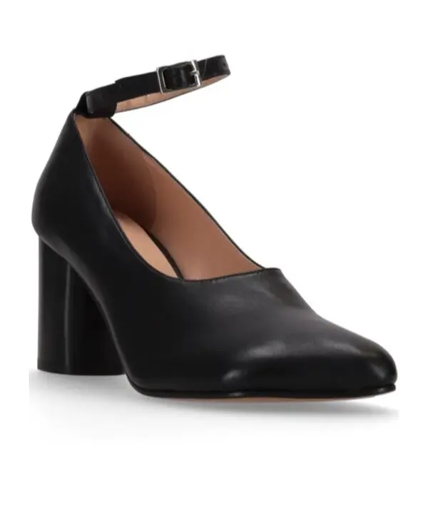 NICCOLO PASQUALETTI Obliqua Block Heel Pumps - Black