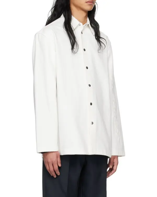 JIL SANDER Long-sleeved Buttoned Denim Shirt