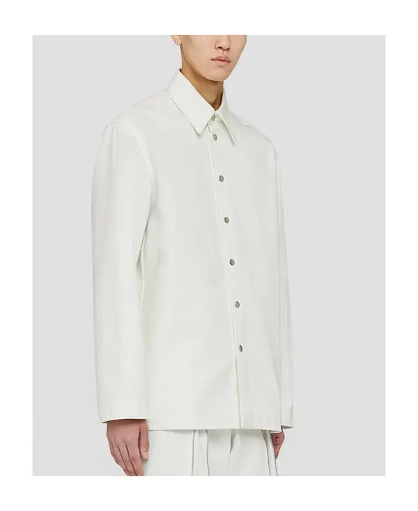 JIL SANDER Long-sleeved Buttoned Denim Shirt