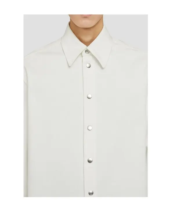 JIL SANDER Long-sleeved Buttoned Denim Shirt