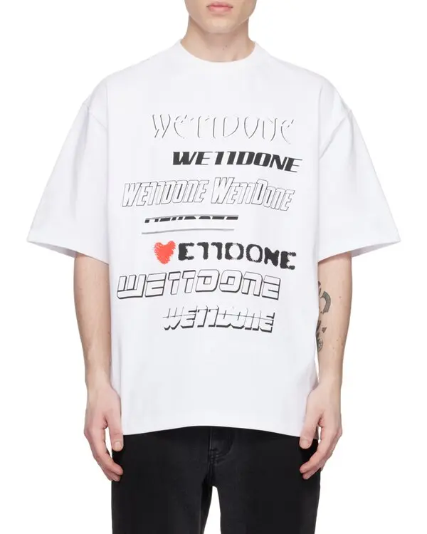 We11Done Logo-print Cotton T-shirt