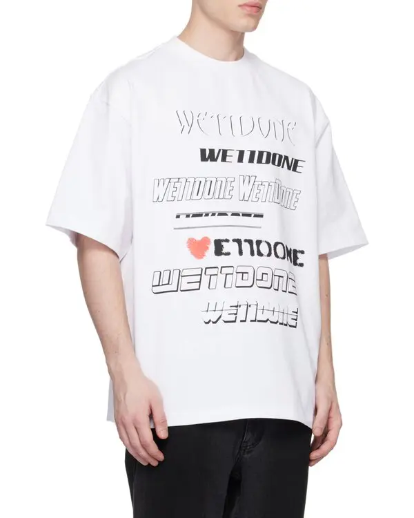 We11Done Logo-print Cotton T-shirt