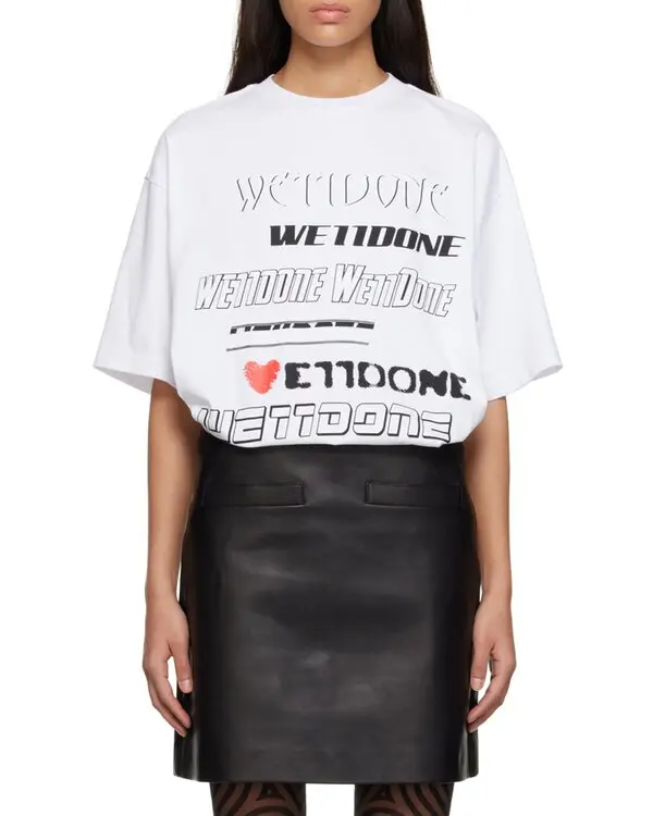 We11Done Logo-print Cotton T-shirt