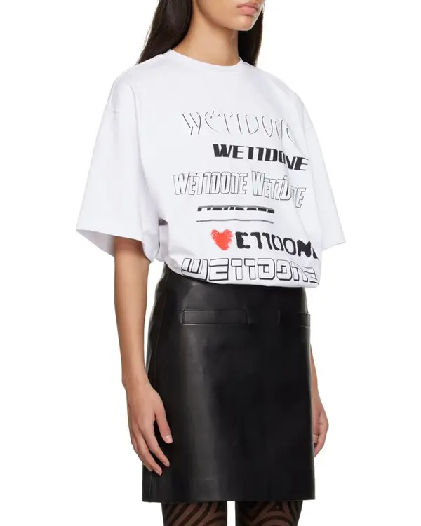 We11Done Logo-print Cotton T-shirt