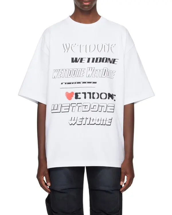 We11Done Logo-print Cotton T-shirt