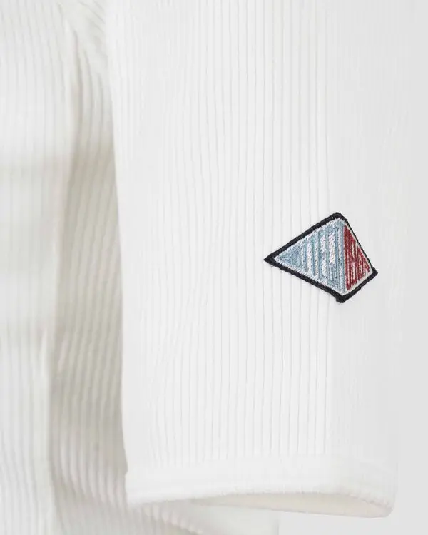 Bottega Veneta Ribbed T-shirt With Embroidered Logo
