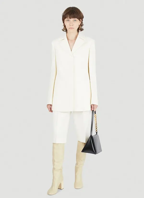 JIL SANDER Padded Shoulder Tailored Blazer