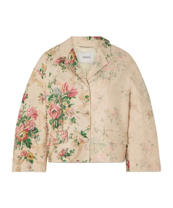 Erdem Floral Print Relaxed Fit Jacket