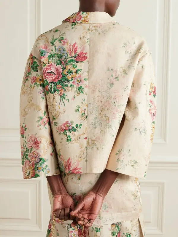 Erdem Floral Print Relaxed Fit Jacket