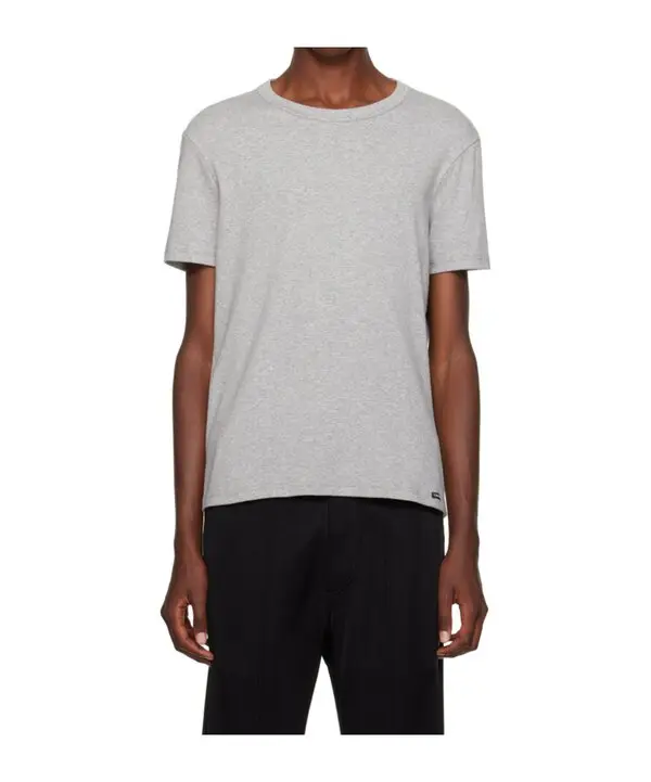 TOM FORD Item O-neck Short-sleeved T-shirt - Gray