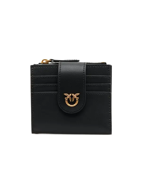Pinko Logo Flap Wallet - Black
