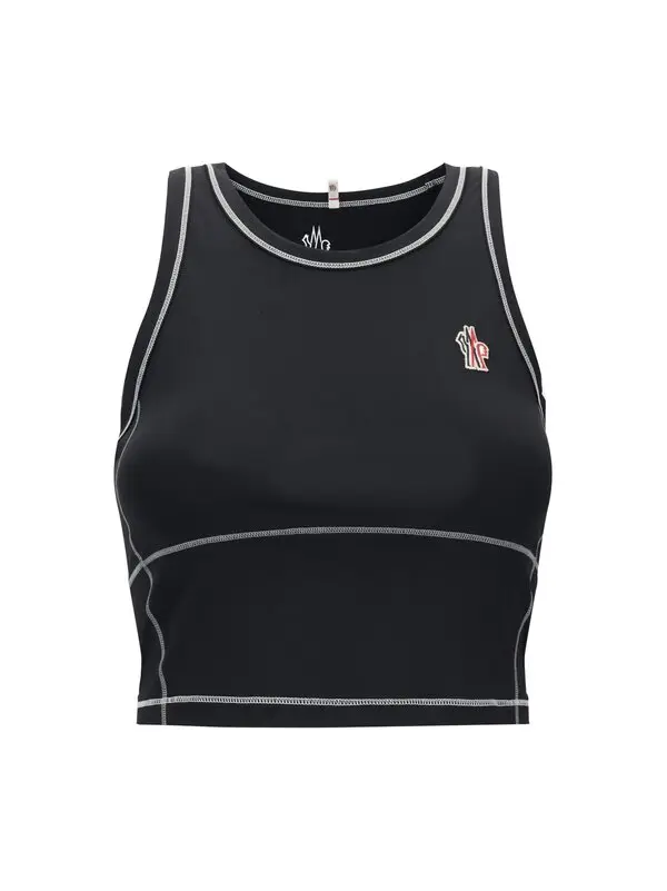 Moncler Logo Embroidered Tank Top