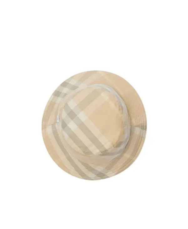 Burberry Check-pattern Reversible Bucket Hat - Nude
