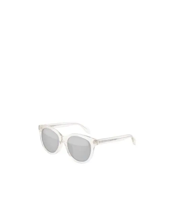 Alexander McQueen Round Frame Sunglasses - White