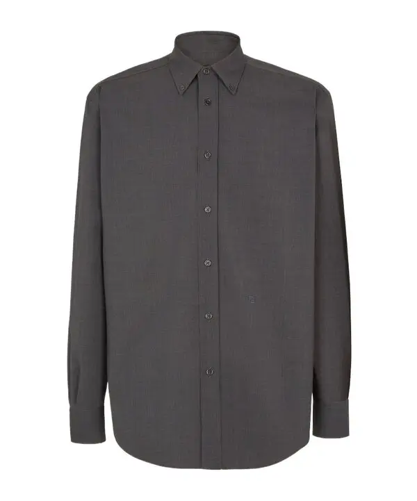 Fendi Long Sleeved Buttoned Shirt - Grey