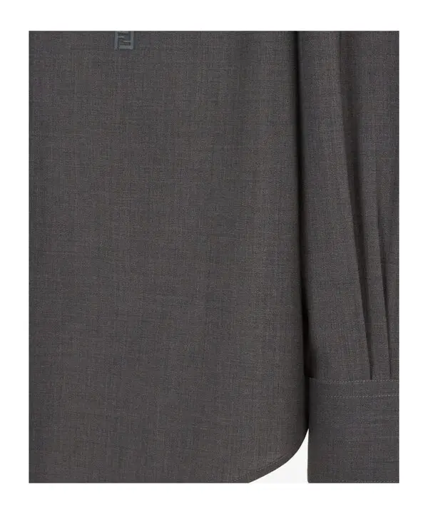Fendi Long Sleeved Buttoned Shirt - Grey