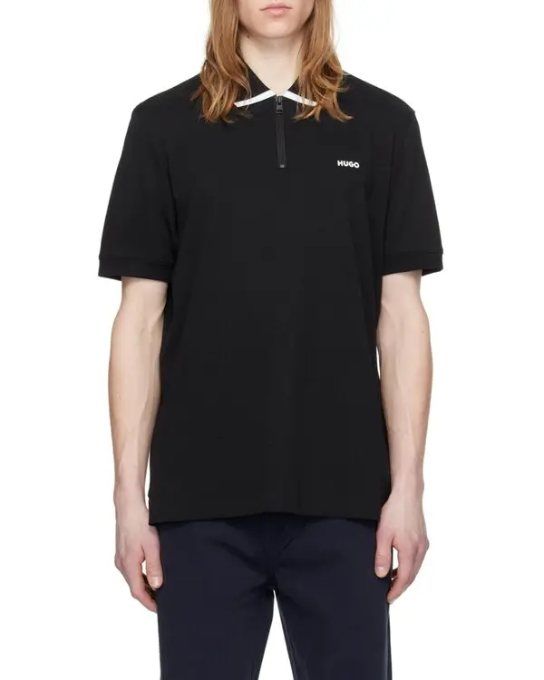 Hugo Boss Short-sleeved Half-zipped Polo Shirt