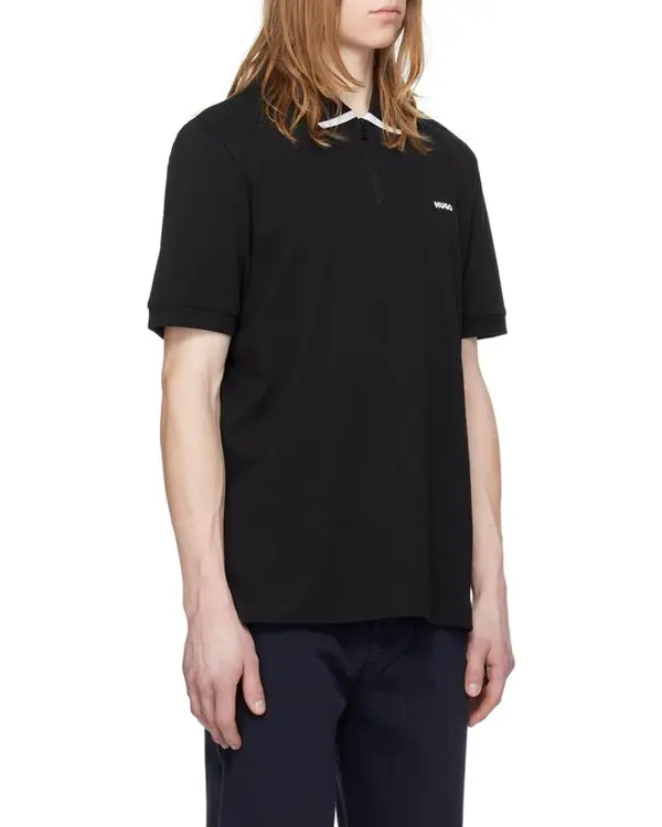 Hugo Boss Short-sleeved Half-zipped Polo Shirt