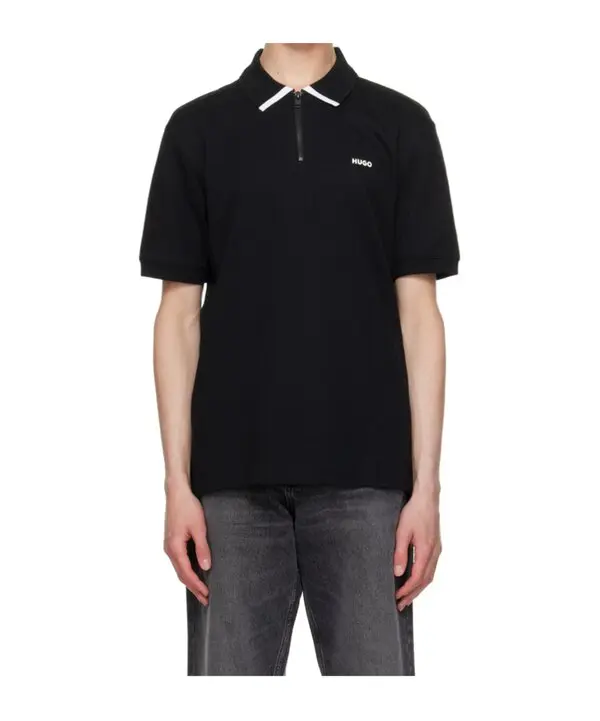 Hugo Boss Short-sleeved Half-zipped Polo Shirt