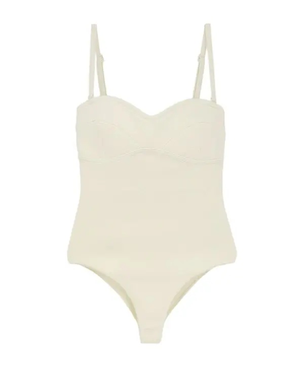 Bottega Veneta Sweetheart Neckline One-piece Swimsuit - Nude