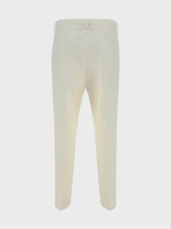 Brunello Cucinelli Straight-leg Tailored Trousers - White