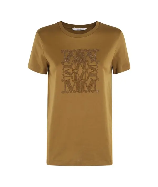 Max Mara Logo Embroidered Crewneck T-shirt